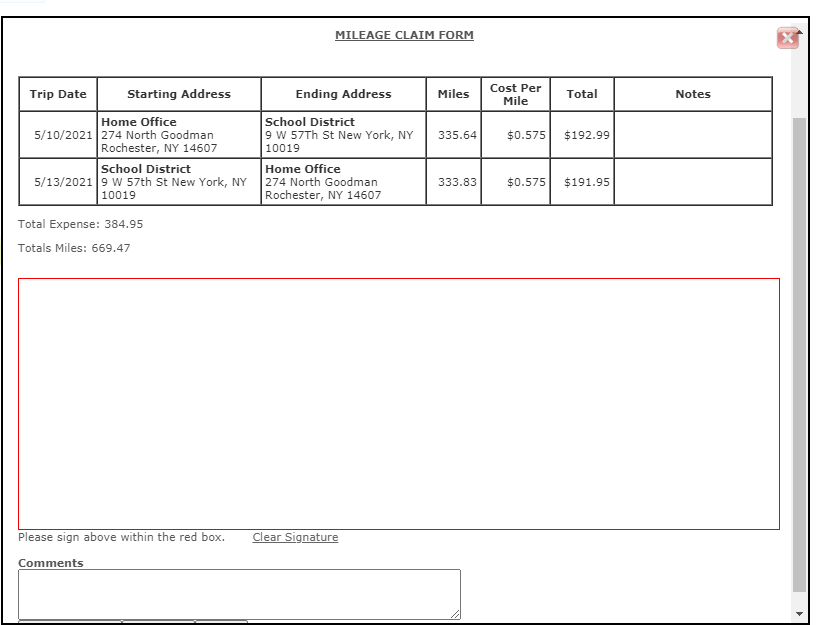 How to Submit a Mileage Claim Form – SchoolFront