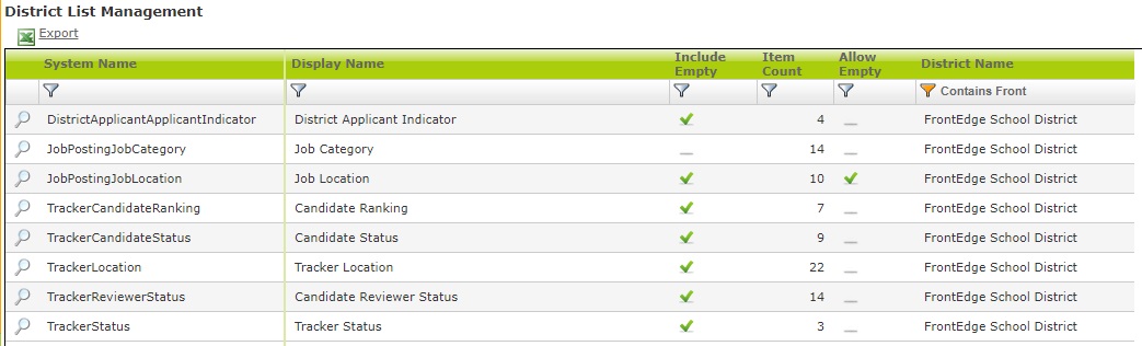 Configuring District List Management – SchoolFront