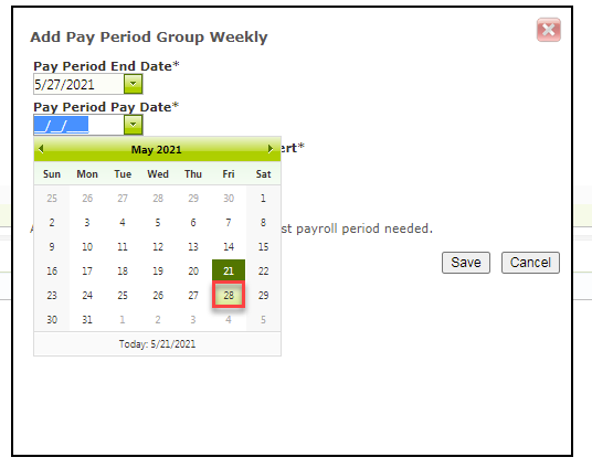 Pay Periods – SchoolFront