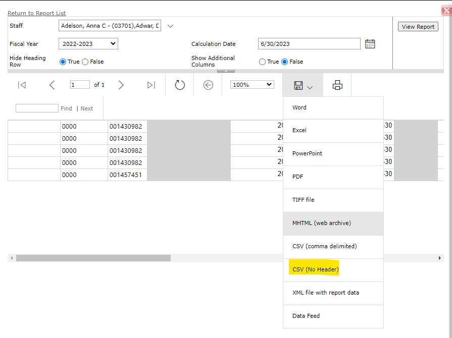Export Staff Attendance For NYS – SchoolFront