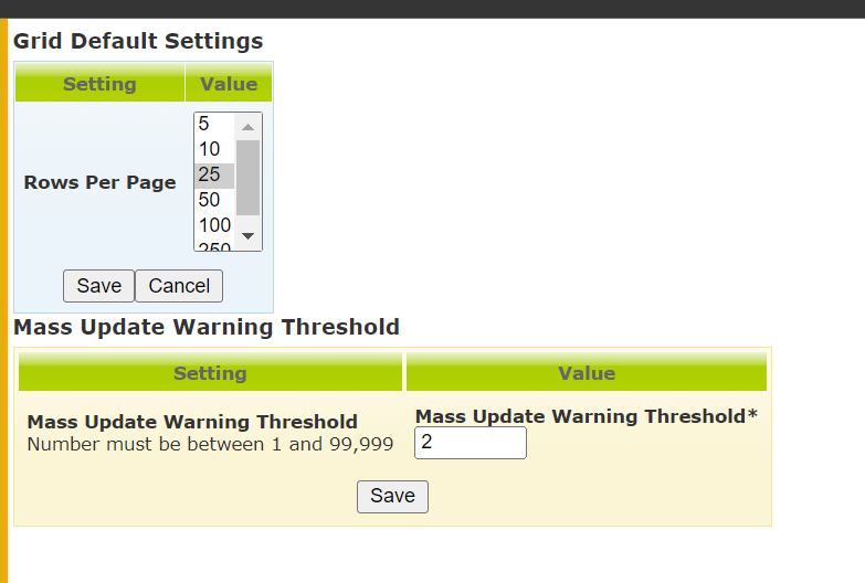 Configure Default Data Grid Display Layout Schoolfront