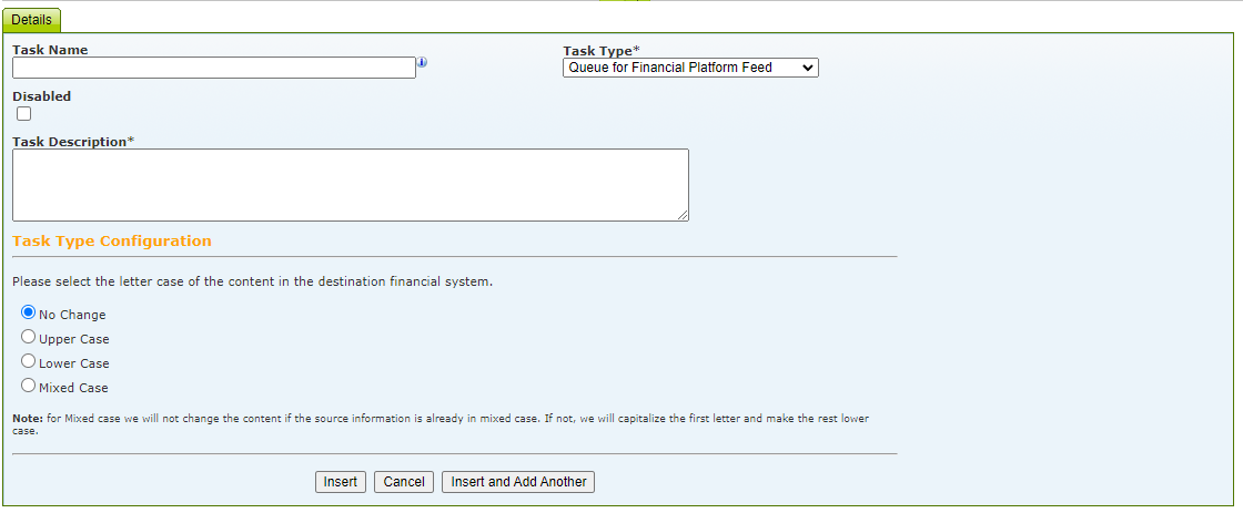 Task Type: Queue for Financial Platform – SchoolFront