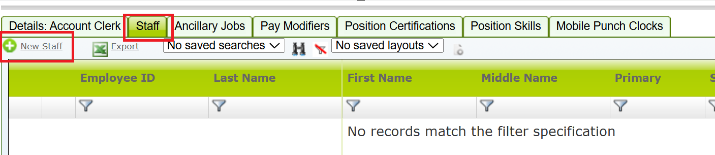 Add an Employee to a Position's Staff – SchoolFront