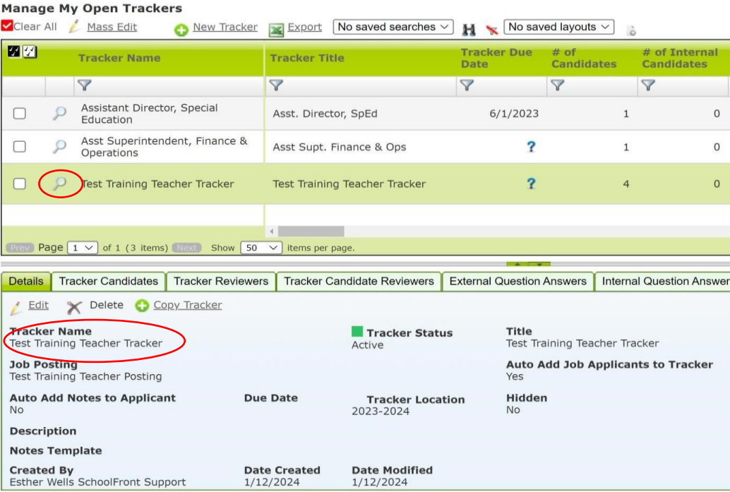 Tracker Reviewer Instructions – SchoolFront