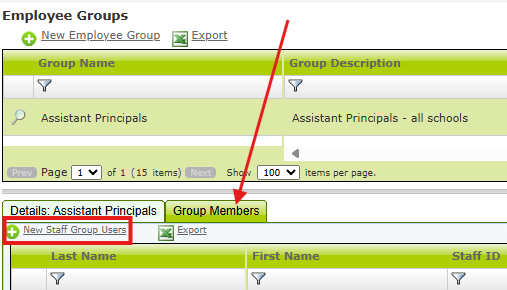 Creating and Using Employee Groups – SchoolFront
