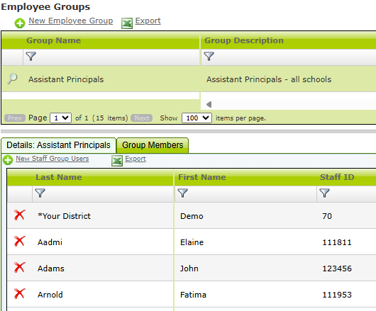 Creating and Using Employee Groups – SchoolFront