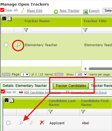 Trackers: Hiring Process – SchoolFront