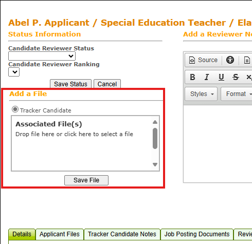 Attaching Files to Trackers, Tracker Candidates and District Applicants ...